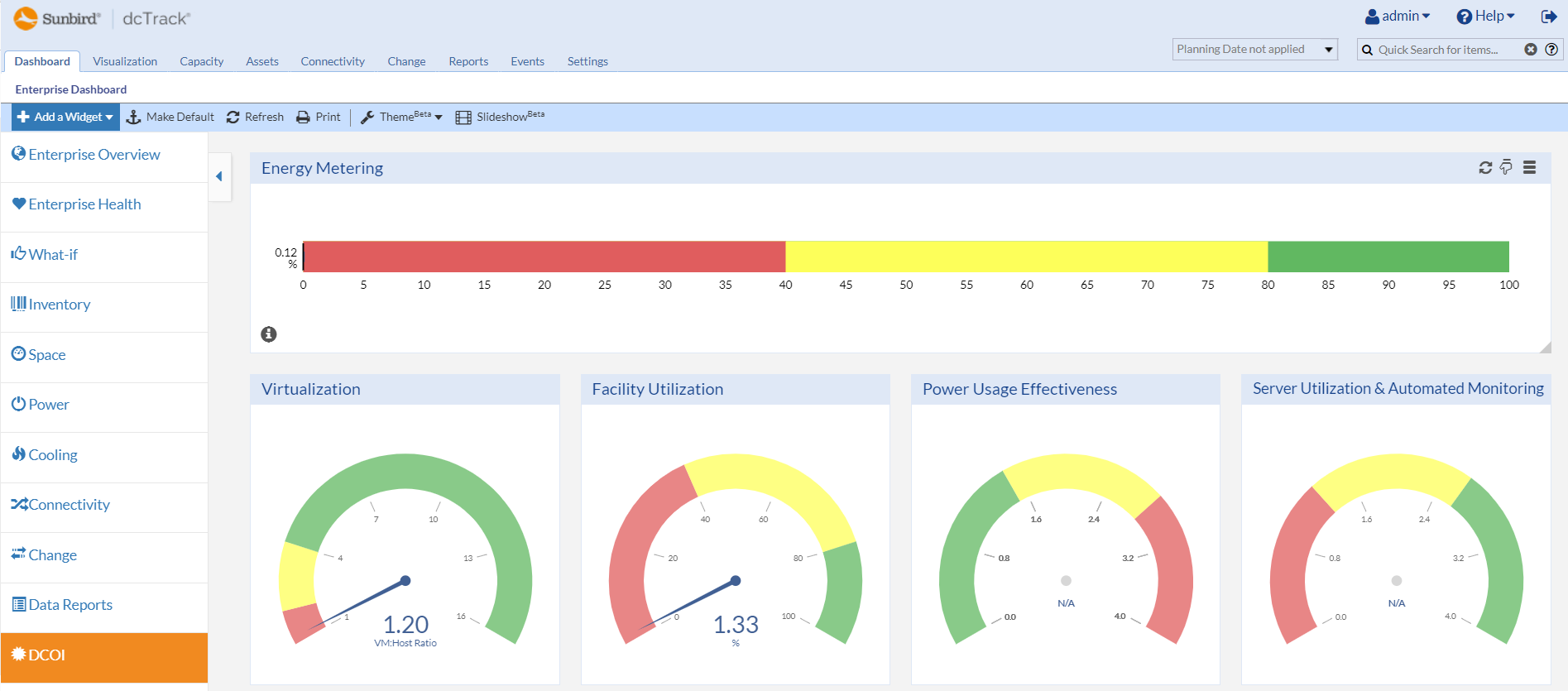 Federal Data Center Optimization Initiative (DCOI) | Sunbird DCIM